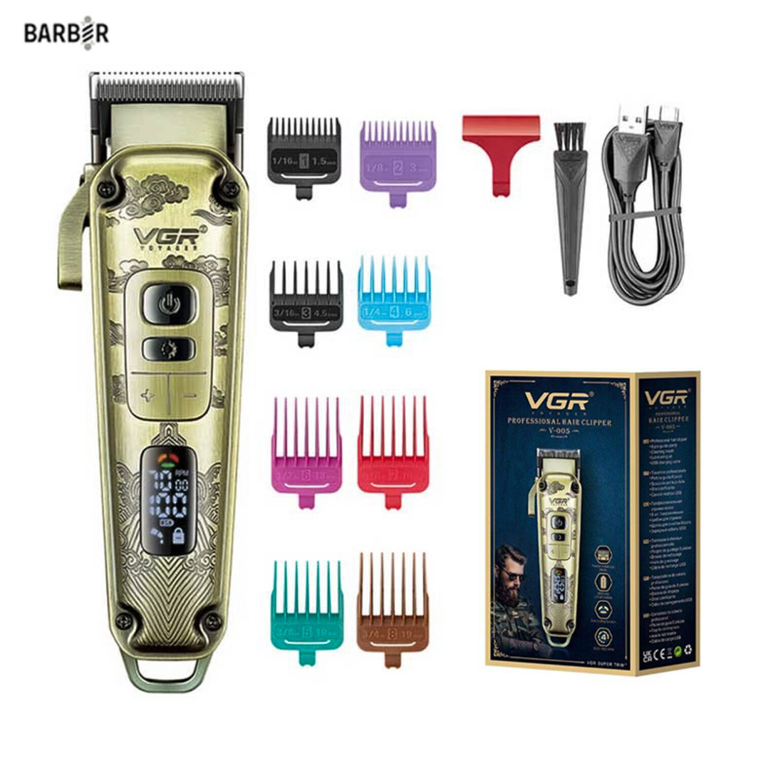 ماشین اصلاح VGR V-005 قیمت مشخصات و بررسی تخصصی ، باربرشاپ